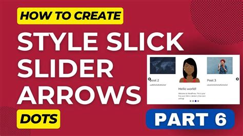 How To Style Slick Slider Arrows Dots In Wordpress Youtube