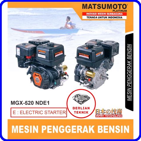 Jual Mesin Penggerak Bensin Engine Gasoline Matsumoto MGX 520 NDE1 28