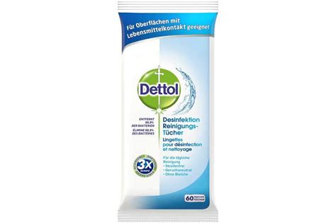 Dettol Desinfektion Reinigungs Tücher 60 Stück SIAX Reinigungsmaterial24