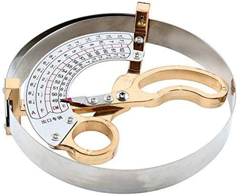 Yaetek Scissor Type Ring Compass Hand Held Milliners Sizer Cap Hat Size