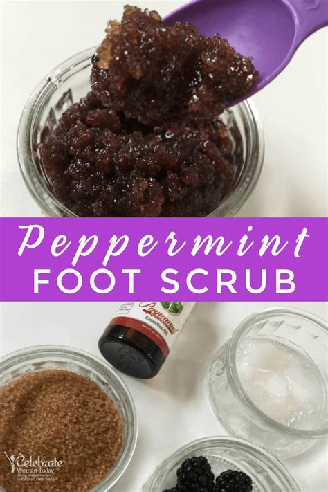 Homemade Peppermint Foot Scrub Diy Recipes With Essential Oils