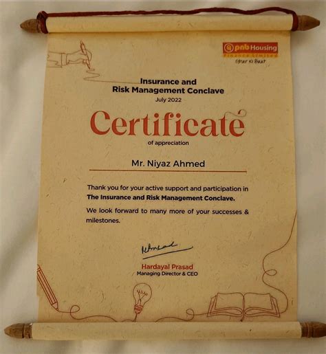Niyaz Ahmed On Linkedin Appreciation Certificate