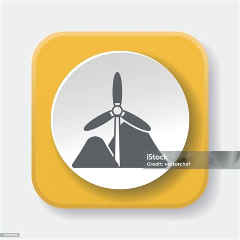 Ikon Energi Angin Konsep Perlindungan Lingkungan Ilustrasi Stok Unduh