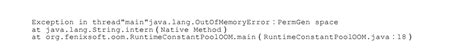 实战：outofmemoryerror 异常（三） 方法区和运行时常量池溢出 腾讯云开发者社区 腾讯云