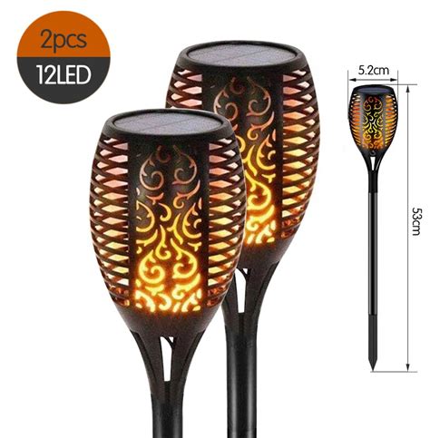 Led Solar Flame Light Flickering Veiligheid Waterd Grandado