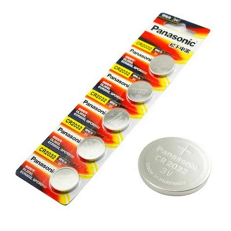 5pcs Original Brand New Battery For PANASONIC Cr2032 3v Button Cell Coin Batteries For Watch
