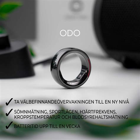 Odo Smart Ring 3 Svart 790 00 Kr