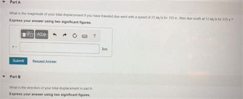 Solved Part A What Is The Magnitude Of Your Total