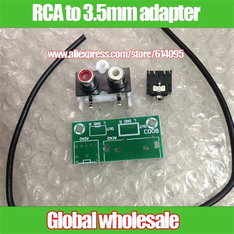 Audio Input Adapter Board Kit Rca Adapter To 3 5mm Interface Circuit