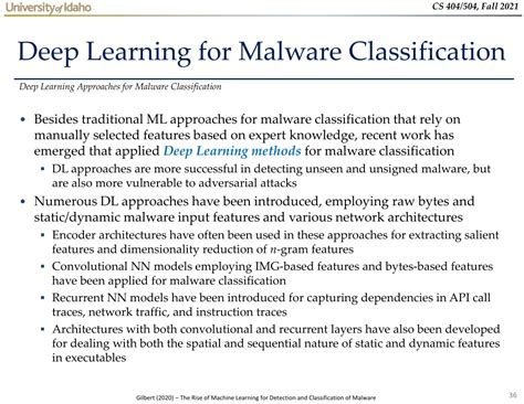 Ppt Lecture 10 Aml In Malware Detection Powerpoint Presentation Free