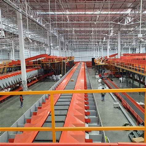 high speed cross belt sorter vertical parcel sorting machine from china