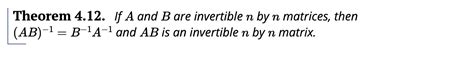 solved question 4 21 compute and verify the inverse of