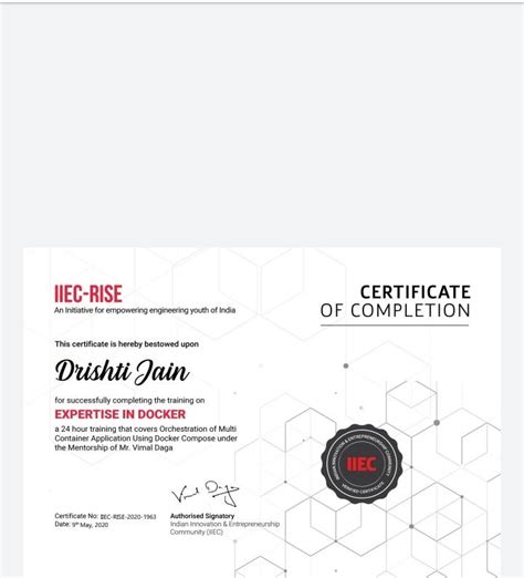 Drishti Jain On Linkedin Vimaldaga Docker Iiec Iiecrise Iiecconnect Makingindiafutureready