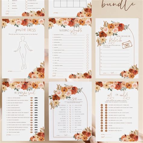 Fall Bridal Shower Etsy
