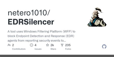 Github Netero1010edrsilencer A Tool Uses Windows Filtering Platform