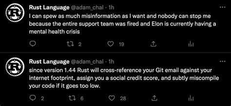 Illegal Satire About Rust