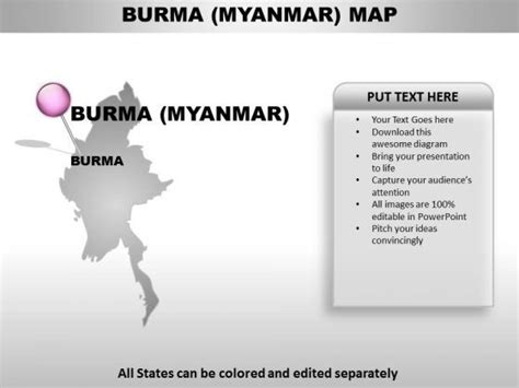 Burma Myanmar Country Powerpoint Maps