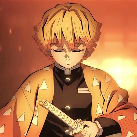 Zenitsu Agatsuma Icon Zenitsu Serious Face Anime Anime Best Friends