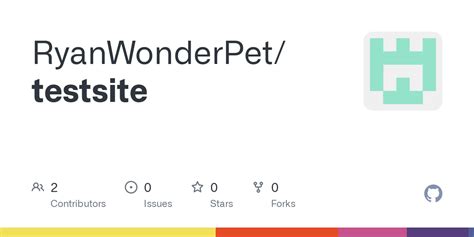 GitHub RyanWonderPet Testsite
