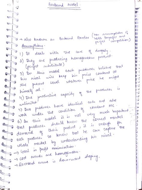 Bertrand Model Pdf