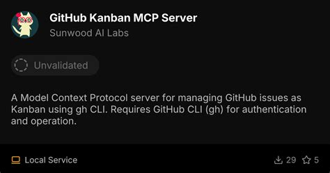 Github Kanban Mcp Server Mcp Servers · Lobehub