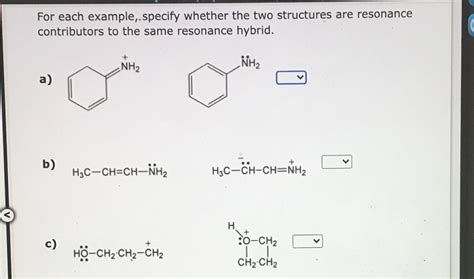 Solved For Each Example Specify Whether The Two Structures Are