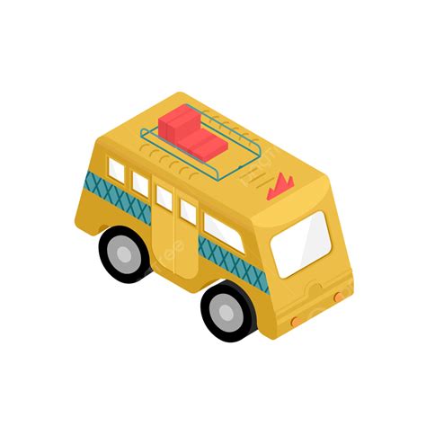 Toy Bus Vector Hd Png Images 25d Toy Bus Bus 25d Toy Png Image For