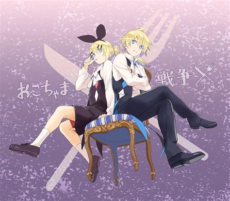 Safebooru 1girl Blonde Hair Blue Eyes Brooch Brother And Sister Chair