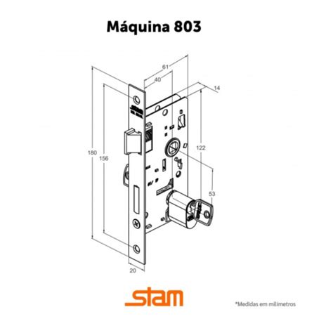 Fechadura Externa 803 35 Preto Fosco Stam Tem De Tudo