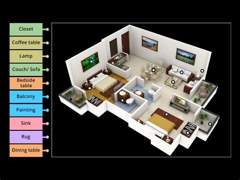 Floor Paln Labelled Diagram