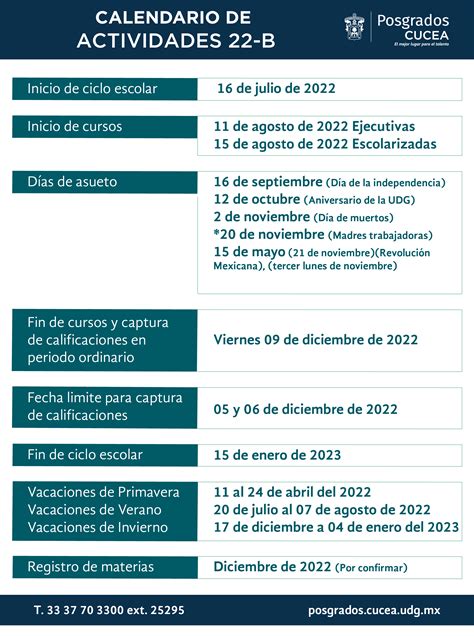 Calendario Escolar 2022 Udg Enzyme Imagesee