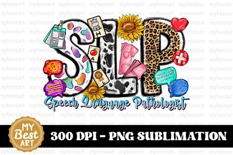 Slp Speech Language Pathologist Png Graphic By Mybestart · Creative Fabrica