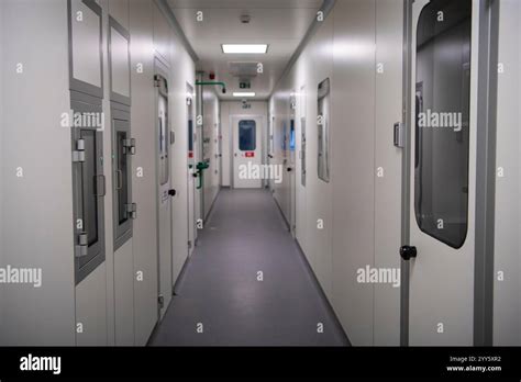 Futuristic Laboratory With Devices For Dna Research Genome Sequencing