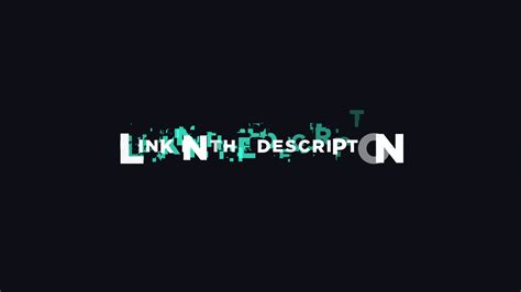 Glitchy Text Motion Graphics Title Template