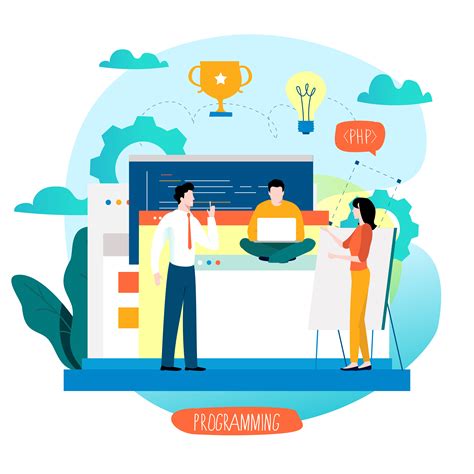 Coding Programming Website And Application Development 272430 Vector Art At Vecteezy