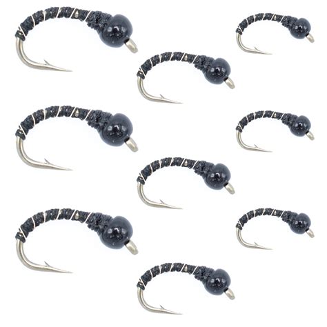 Black Zebra Midge Assortment 3 Each Of 3 Sizes 14 16 18 Tailwater
