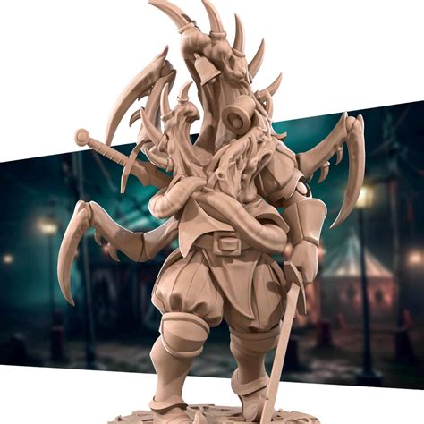 Mutation Jester Rpg Dnd 32mm 3d Printed Miniatures Etsy