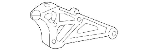 Honda 06 11 Civic Si Motor Mount Side Bracket 11910 Rra A00 K