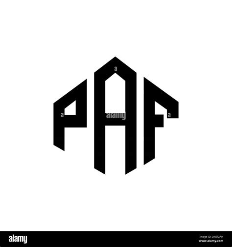 Paf Letter Logo Design With Polygon Shape Paf Polygon And Cube Shape Logo Design Paf Hexagon