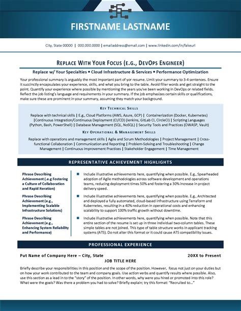 Specialized Devops Resume Template Distinctive Templates