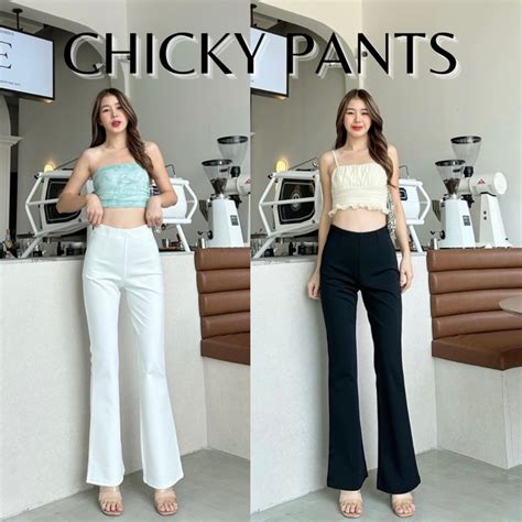 Chicky Pants Bootcut Pants [𝗥𝗘𝗔𝗗𝗬 𝗦𝗧𝗢𝗖𝗞]🔥 Shopee Malaysia