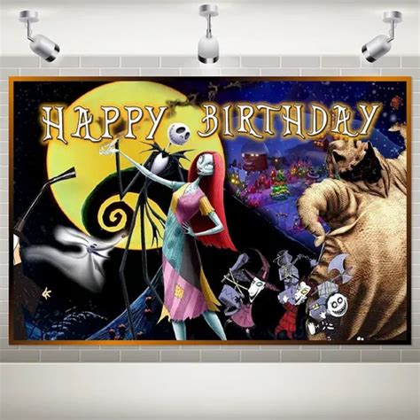 Jack Y Sally Fackdrop Decoraciones De Cumpleaños De Calaver Envío Gratis