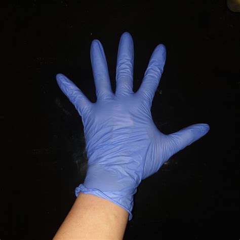 Jual Hand Glove Nitrile Black Sarung Tangan Karet Warna Hitam Handscoon Biru M Jakarta