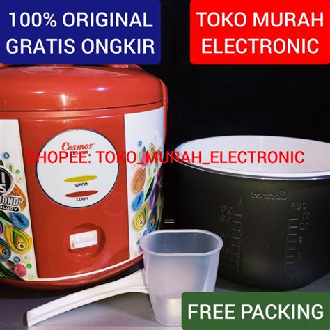 Jual TME Rice Cooker Cosmos Panci Anti Gores CRJ 6305 Kapasitas 2