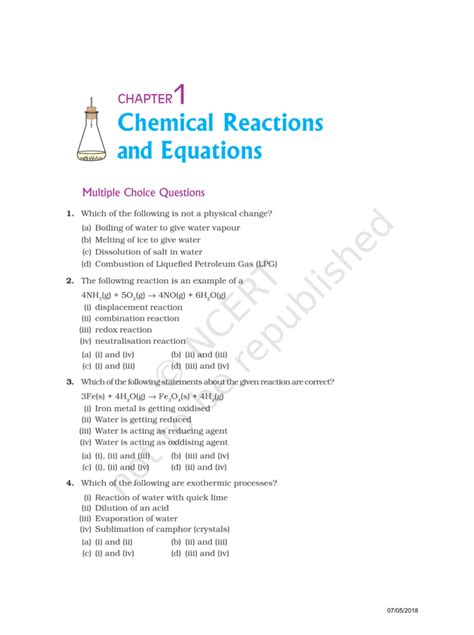 Ncert Exemplar Class 10 Science Chapter 1 Esaral