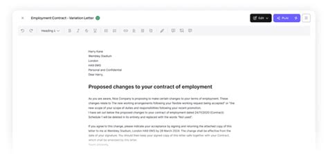 Variation Of Contract Agreement Template How To Amend Contracts
