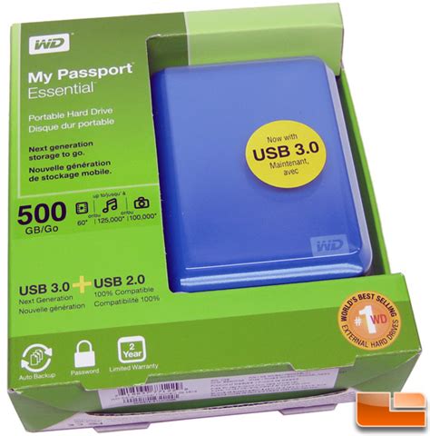 WD My Passport Essential 500GB USB 3 0 External Hard Drive Review