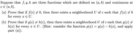 Solved Suppose That F G H Are Three Functions Which Are Chegg Com