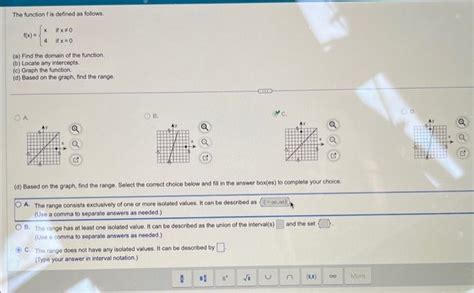 solved the function f is defined as follows f x {x4 if