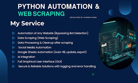 Create Python Bots For Task Automation And Web Scraping By